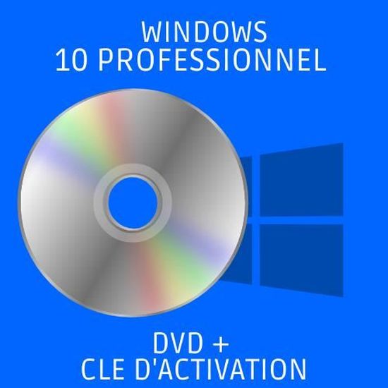 Windows 10 Professionnel DVD 64 bits - Cdiscount Informatique