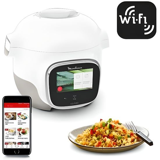 Multicuiseur intelligent Moulinex Cookeo Touch WiFi Mini CE922110 900 W ...