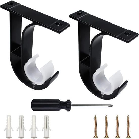 Support Tringle Rideaux Plafond Support De Tringle À Rideau Support ...