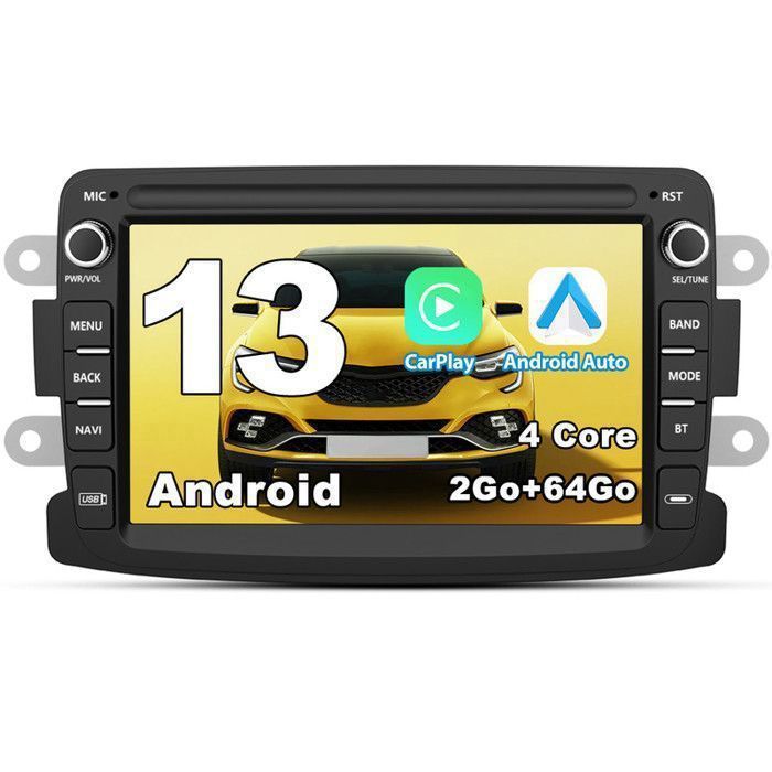 AWESAFE Autoradio Android 13 2Go+64Go pour Renault Dacia Duster Sandero Captur Lodgy Symbol ...