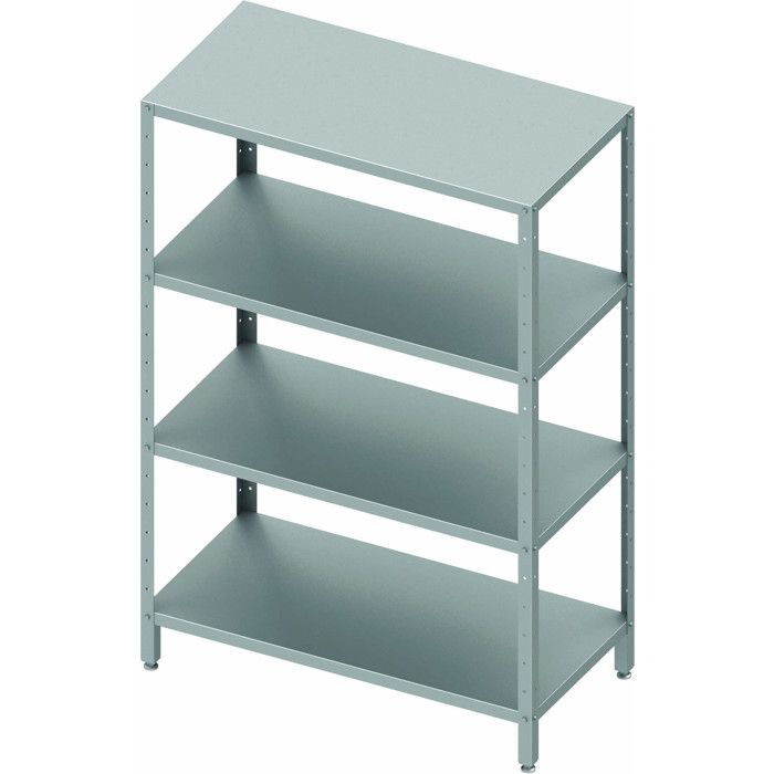 Rayonnage Inox Alimentaire - 4 Niveaux - Etagère Lisse - Profondeur 500 ...