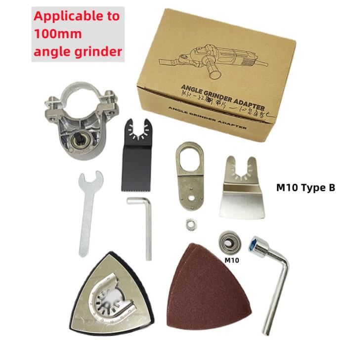 Filetage d'arbre M10 B - Kit de tête universel pour meuleuse d'angle ...