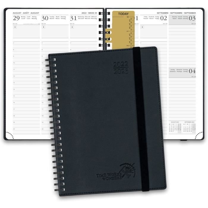 Agenda 2022 2023 Semainier 16 Mois 22 x 16,5 cm - Agenda Scolaire ...