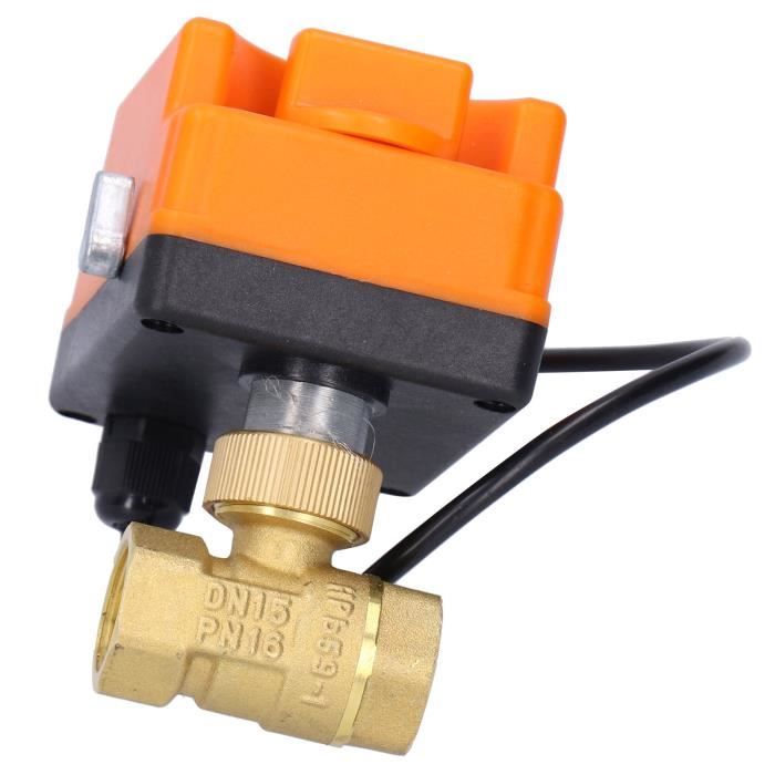 Vanne 2 voies motorisée DC12 / 24V électrique motorisée Vanne à bille DN15 - Cdiscount Bricolage