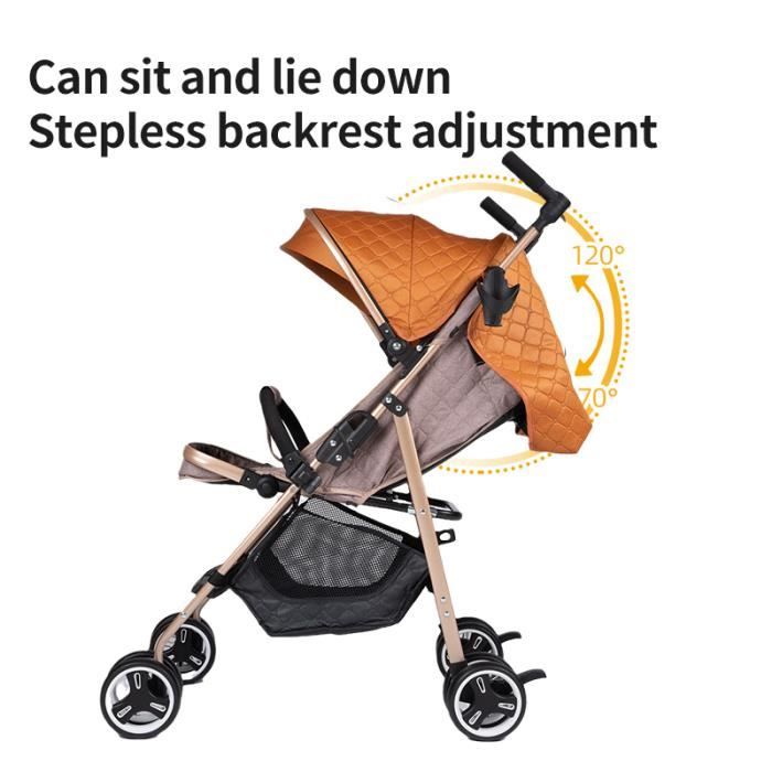 Poussette haute pliable pour bébé, poussette de voyage portable et ...