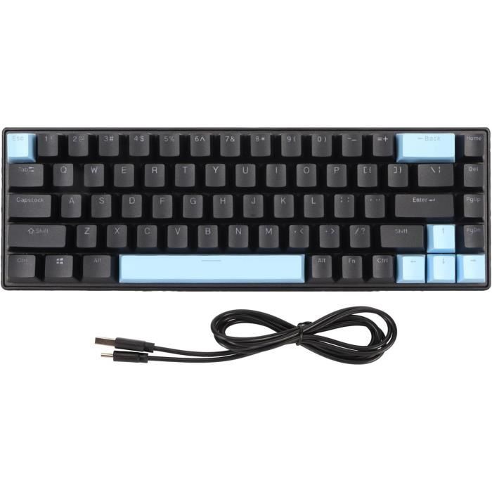 Clavier De Jeu Filaire, Mini Clavier Compact Rétroéclairé Rvb, 68 ...