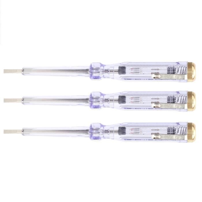Crayon de test électrique de tournevis DUOKON - AN-G63 - Blanc - Clip ...