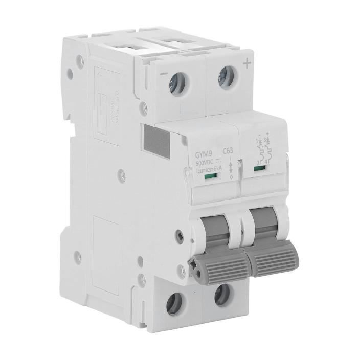 EJ.life Disjoncteur domestique Disjoncteur Mini 2P MCB Commutateur d'air Protecteur de surcharge ...