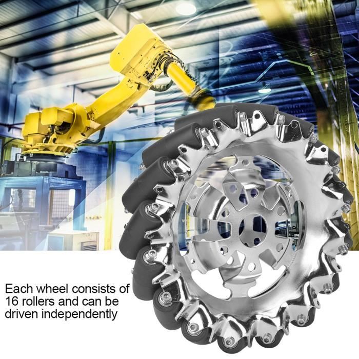 LAN Roue Mecanum Roue De Robot Durable Facile À Installer, Roue De ...
