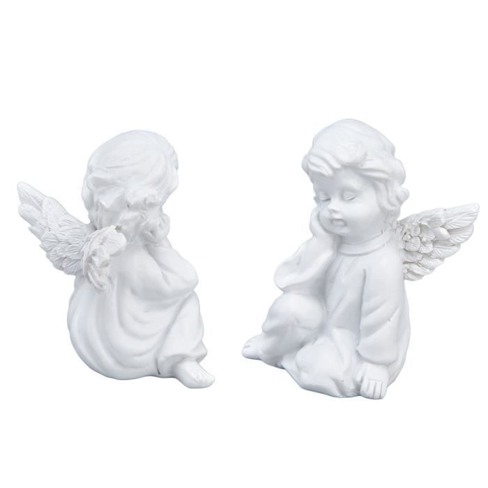 SUC-Cherub Figurines Cherub Statue Synthetic Resin Material Lovely ...