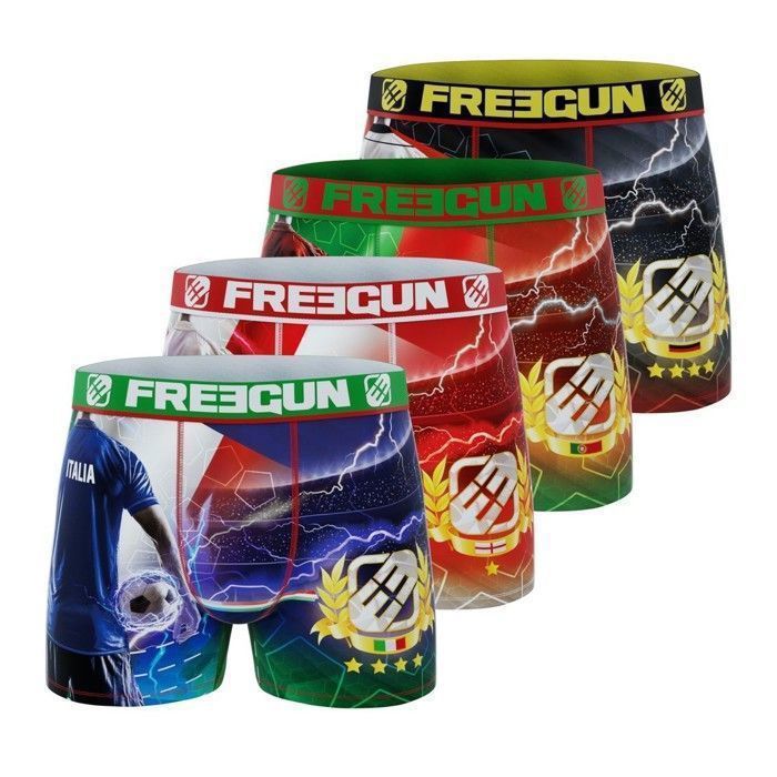 FREEGUN Boxer Homme Coupe du Monde, Caleçon Homme Stretch et ...