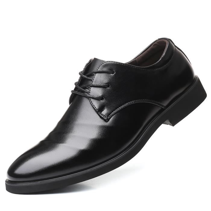 Richelieu Homme Lacets Chaussure Cuir - Noir Noir - Cdiscount Chaussures