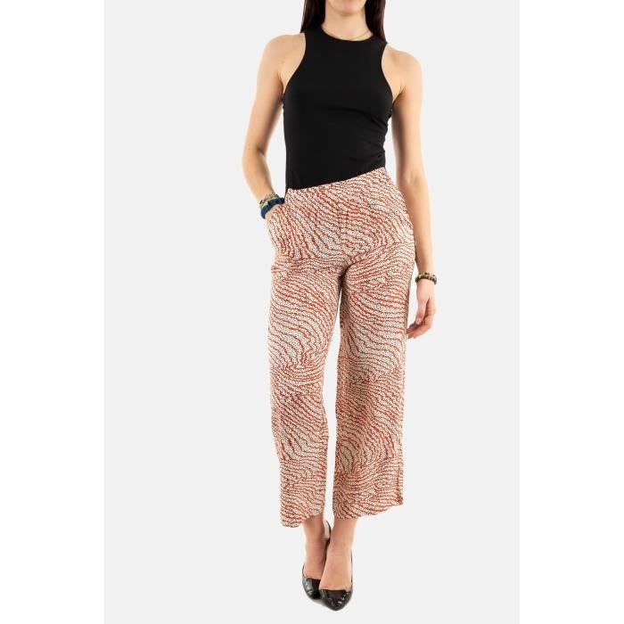 Pantalons Le Temps Des Cerises yesa 7100 orange zebra Rouge - Cdiscount ...
