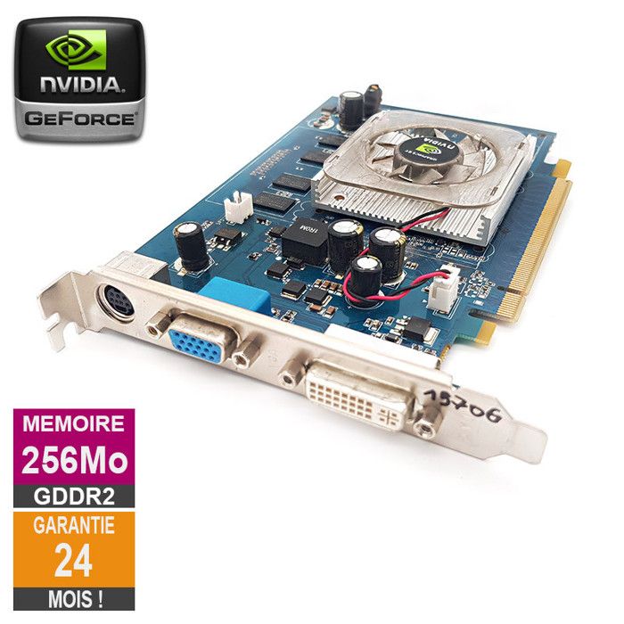 Carte graphique Nvidia GeForce 8500GT 256Mo GDDR2 PCI-e DVI VGA S-Video ...