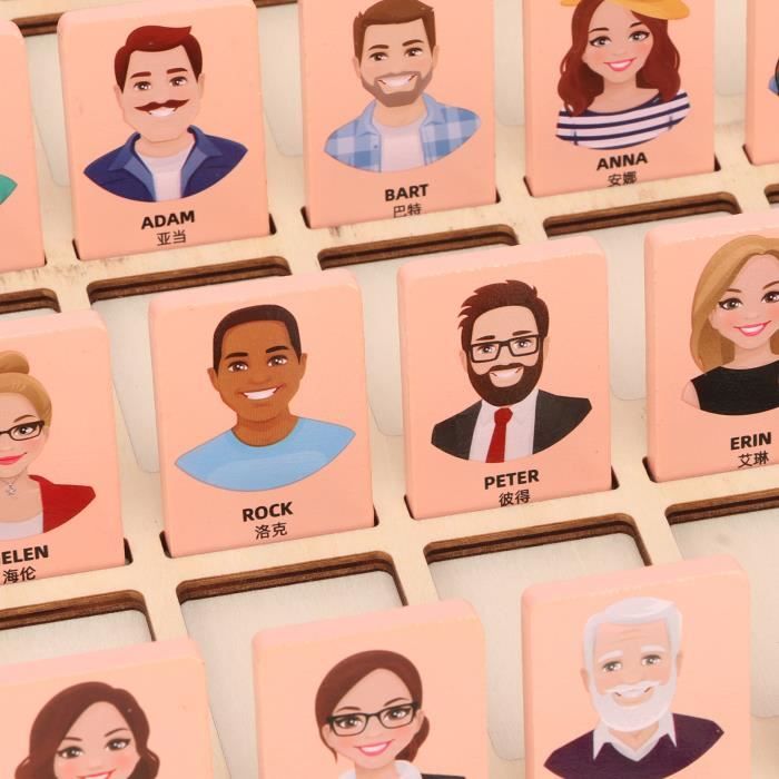 SURENHAP jeu de société de devinettes en bois Jouet de jeu de ...