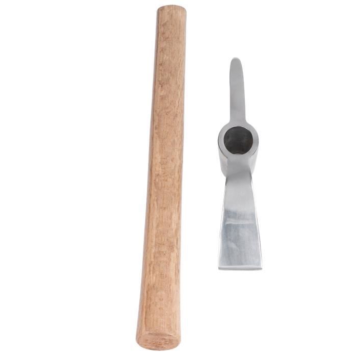 TMISHION outil de jardinage de houe Pioche en acier inoxydable de 450 ...