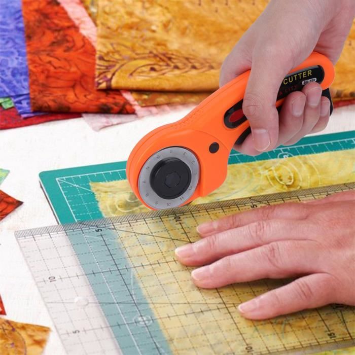 TMISHION Couteau rotatif de patchwork Couteau Rotatif Coupe de Cuir de ...