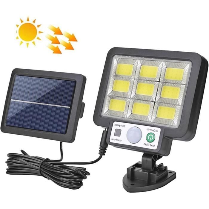Lumières Extérieures Led Étanche Solaire Split Applique Murale 3 Mode ...