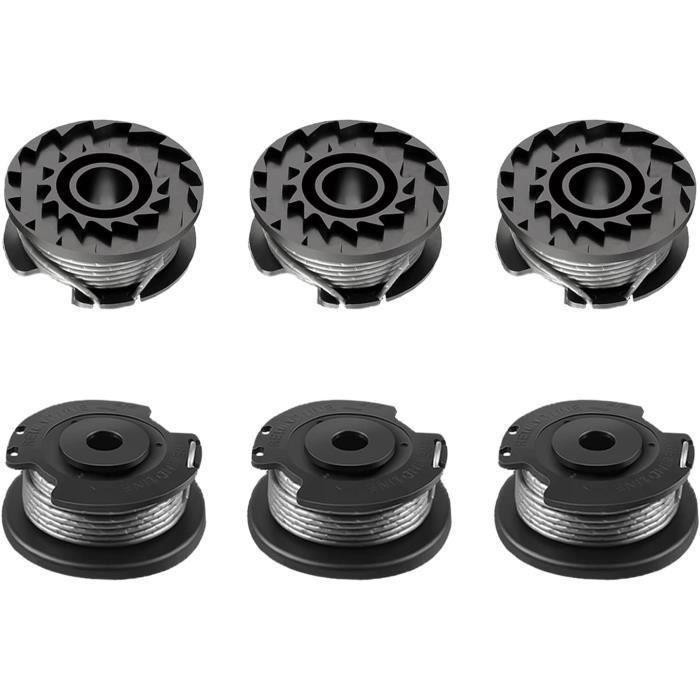 Lot De 6 Bobines De Fil De Rechange En Nylon Pour Coupe-Bordure Bosch Art 23 Sl-Art 26 Sl ...