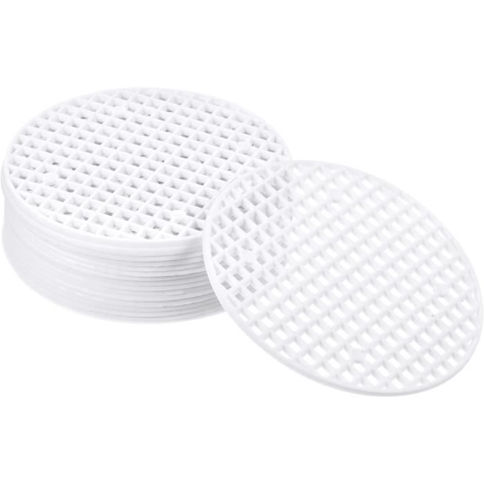 50 Paquet Plante Pot Trou Maille Tampons - Rond Rigid Bonsai Pot Fleurs ...