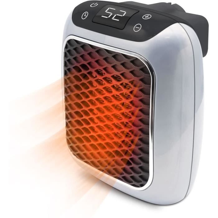 Mini Chauffage pour la maison et les déplacements 800W gris noir ...