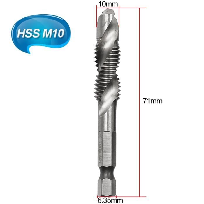 FILIERE - BUSE DE FILAGE - TARAUD,M10--M3 M4 M5 M6 M8 M10, robinet Composite, filetage de foret ...
