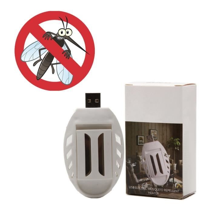 ANTI-MOUSTIQUE,White--Été insectifuge portatif insectifuge USB ...