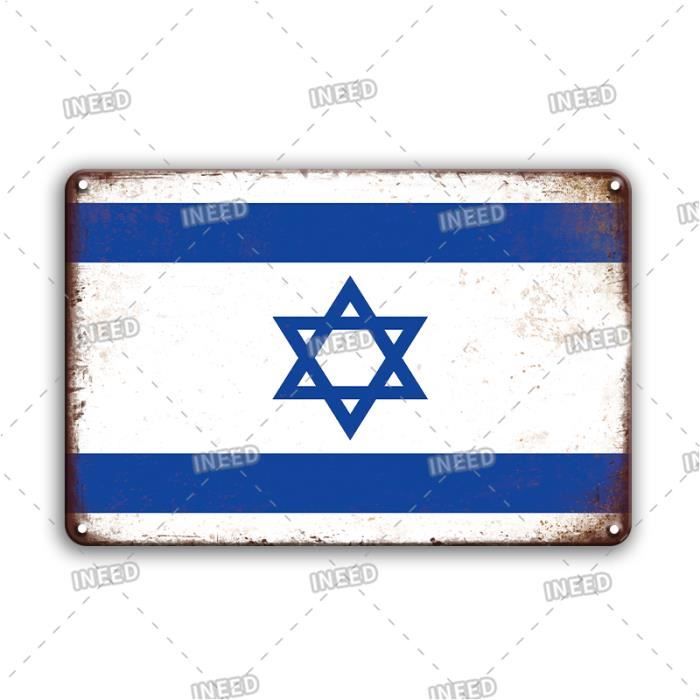 Affiche en étain en forme de drapeau américain,Plaque décorative ...