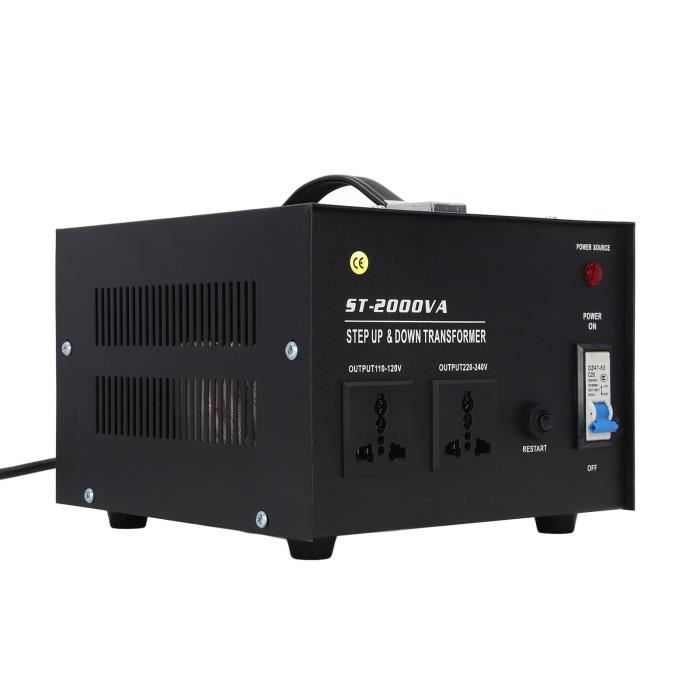 Transformateur de tension Transformateur abaisseur élévateur Fer ABS ...