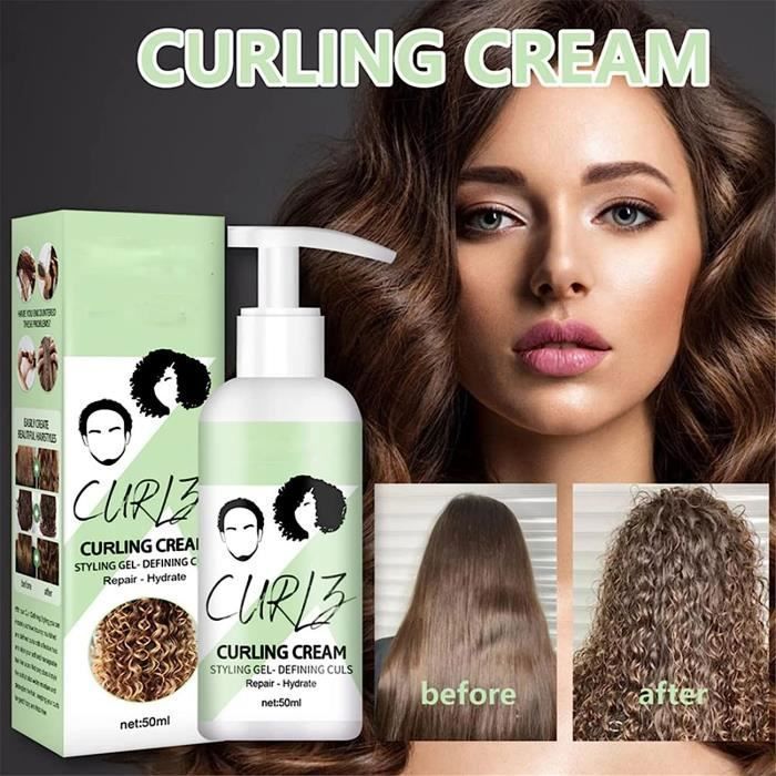 Hair Royale Lot de 2 crèmes pour cheveux bouclés élastine pour cheveux ...