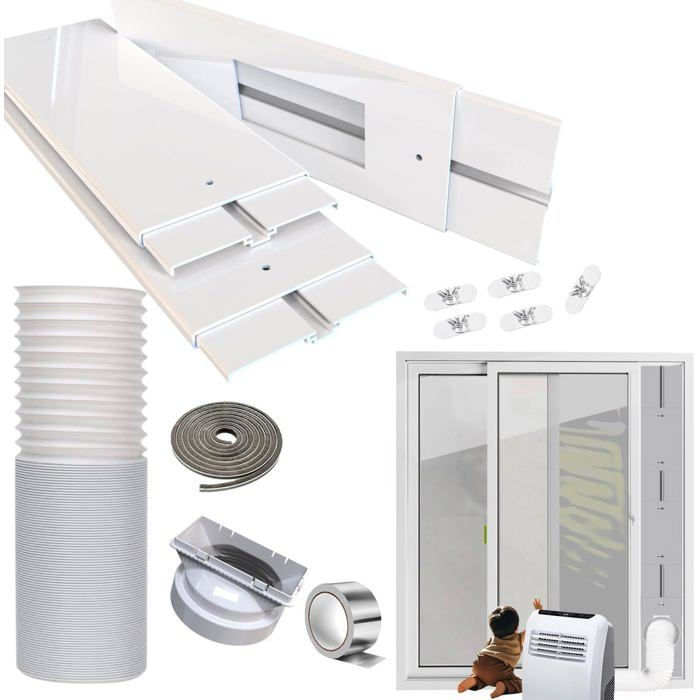 Joint Kit Fenetre Pour Climatiseur Mobile 240Cm-6 Panneaux Coul ...
