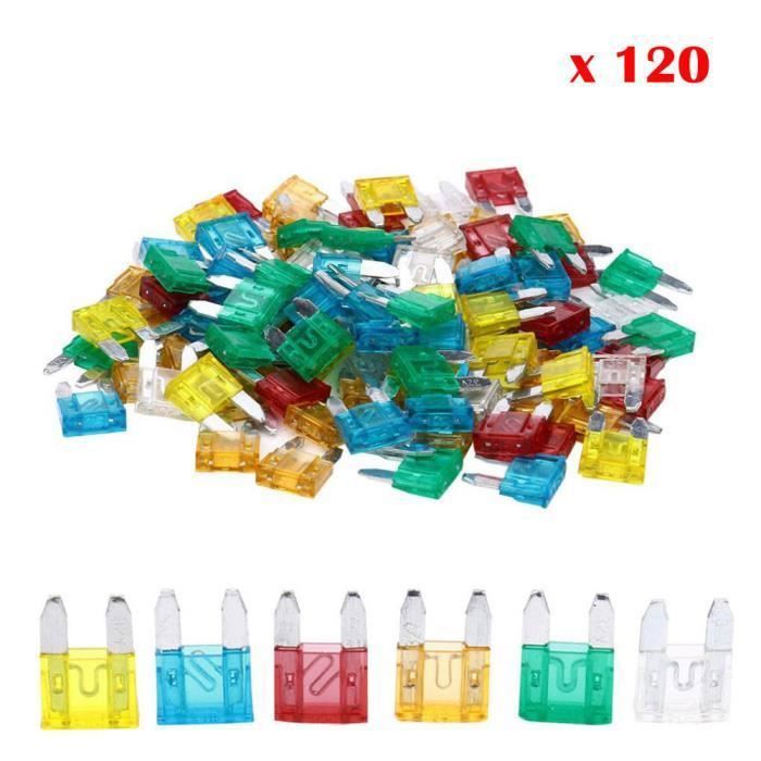 120pcs mini FUSE assortiment Set auto voiture camion DG moto SUV fusibles Kit LLZ71113723 ...