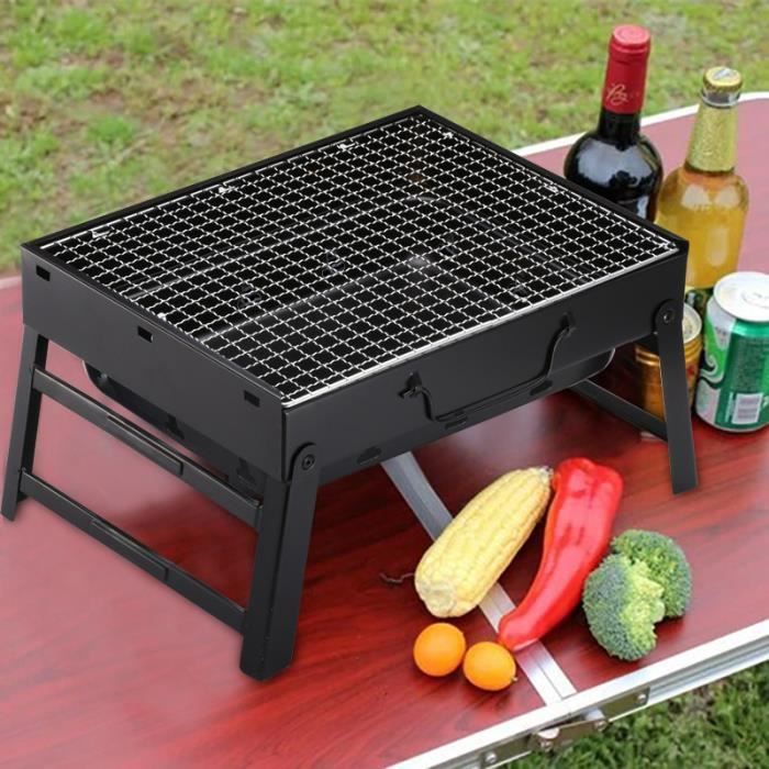B Barbecue pliable pour camping, fourneau à charbon de bois, Mini ...