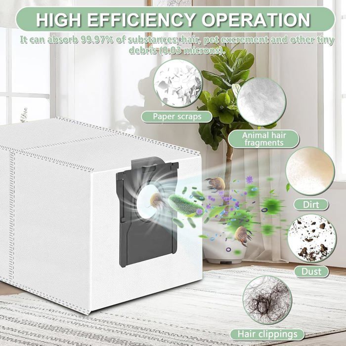 Lot de 10 sacs pour aspirateur compatibles pour Dreame L10s Ultra Gen2 ...