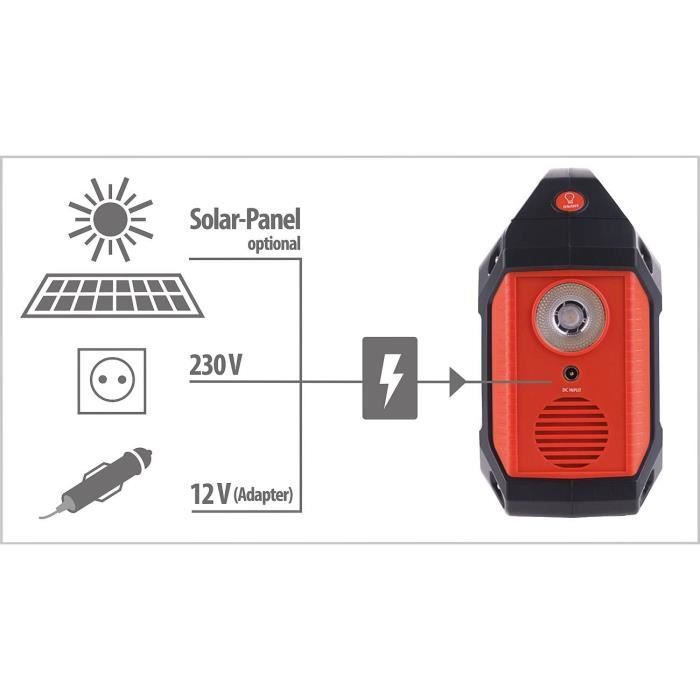 Panneau solaire Powerbank - revolt - HSG-420 - 100 W pliable - Batterie ...