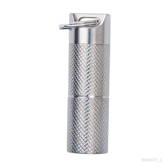 Portable Étanche Pilulier Fob Bouteille Porte-clés Titane Joint ...
