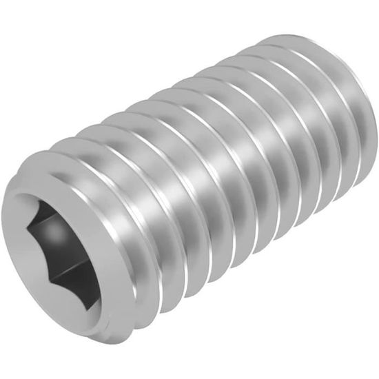 Vis Sans Tête Seccaro À Pointe Conique M6 X 12 Mm Acier Inoxydable V2a Va A2 Din 913 / 4026 Pans ...