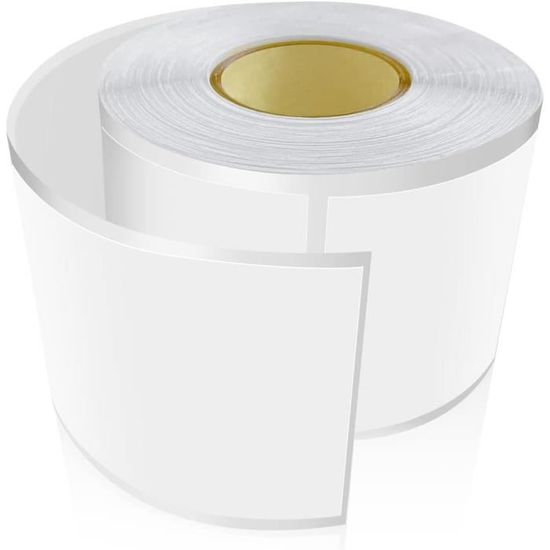 Lot De 300 Étiquettes Autocollantes Rectangulaires Blanches En Vinyle 7 ...