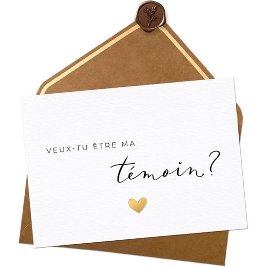 Veux-Tu Être Ma Témoin Carte Cadeau Temoin Mariage Demande Temoin ...