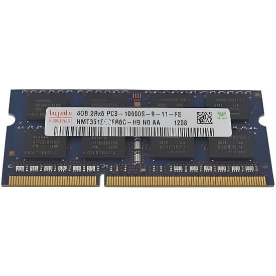 Barrette Mémoire RAM Sodimm 4Go DDR3 PC3-10600S Hynix HMT351S6CFR8C-H9 N0 CL9 - Cdiscount ...