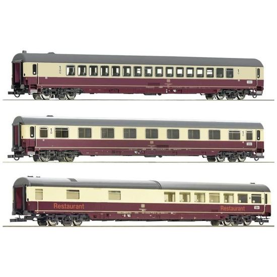 Train miniature - ROCO - Roco 74034 - Lot de 3 voitures particulières ...