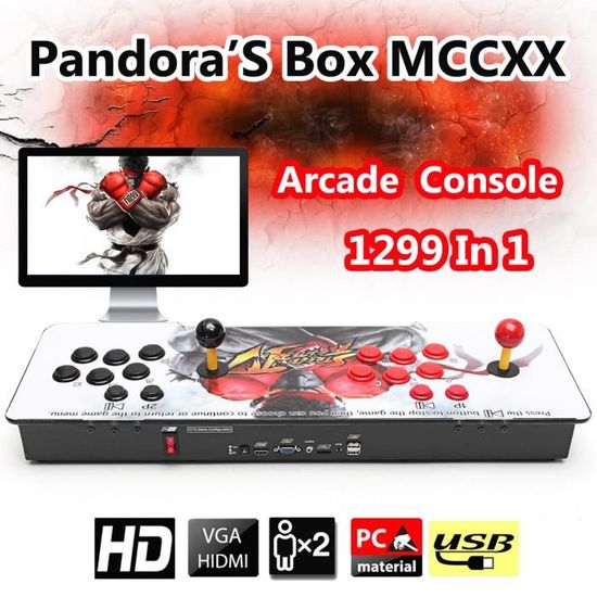 Pandora's Box 5s 1299 en 1 Arcade Jeux Console Double Joysticks Retro ...