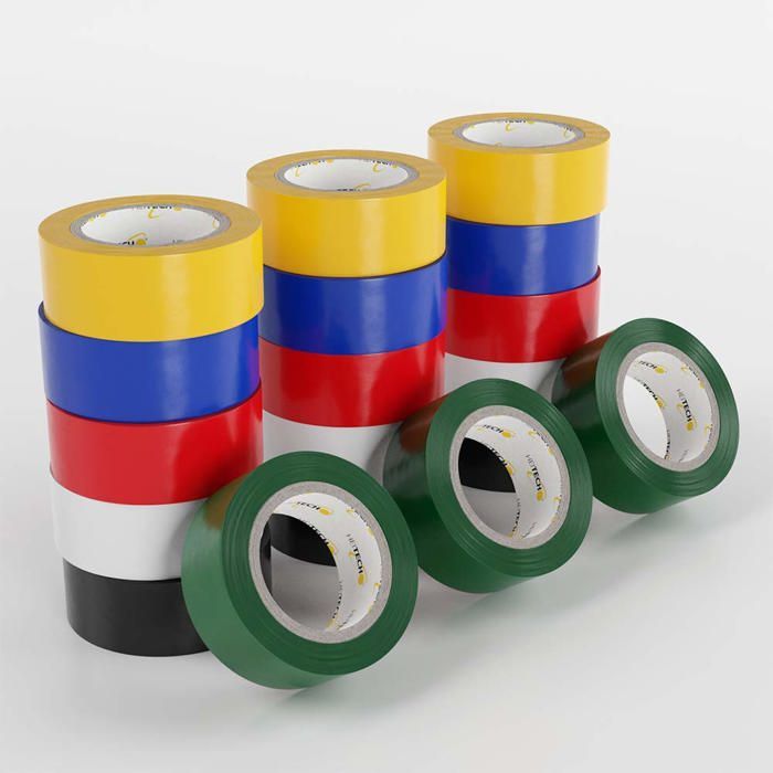 Heitech Ruban Isolant En Pvc Paquet De 18 - Ruban Adhsif Isolant 19 Mm ...