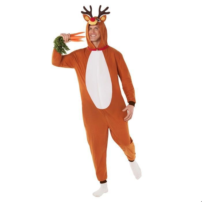 Morph Costume Renne, Tenue de Noël Cerf pour Femmes et Hommes ...