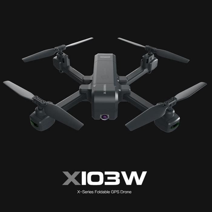 MJX X103W 5G WIFI FPV GPS pliable RC Drone Avec 2K Caméra HD Follow Me RTF Mode anonywego379 ...
