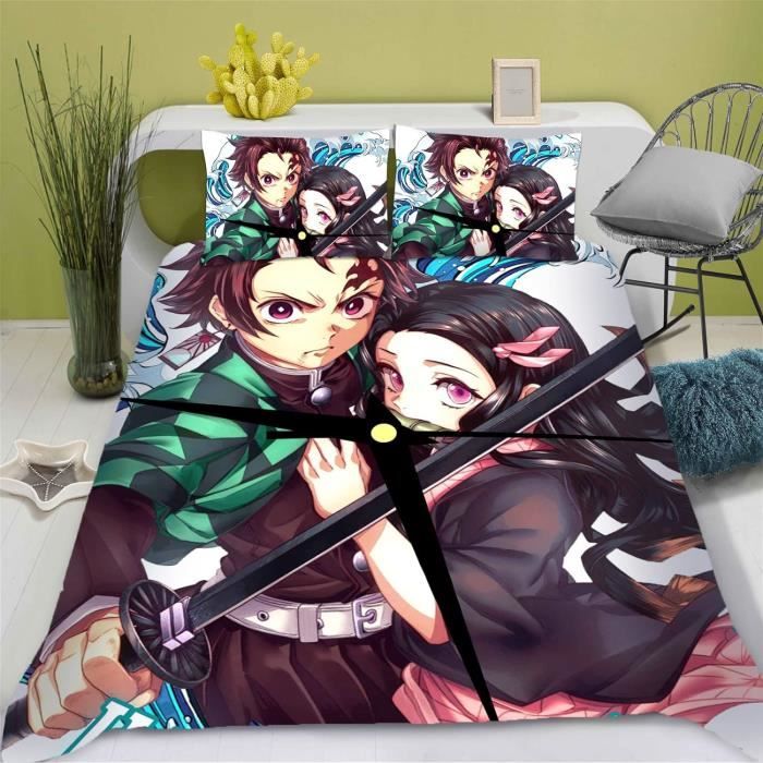 Demon Slayer Bedding 135 X 200 Cm, Housse De Couette Demon Slayer Pour ...