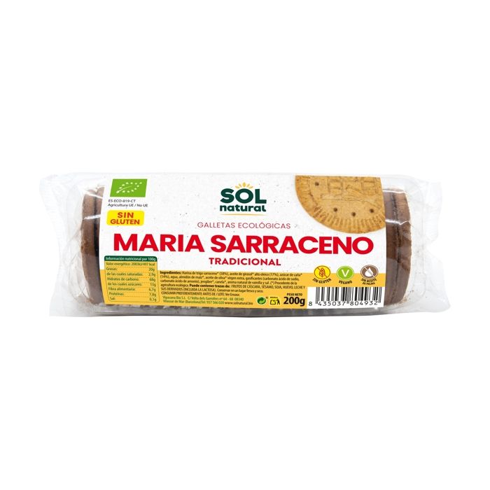 SOL NATURAL - Biscuits Maria traditionnels au sarrasin bio 200 g ...