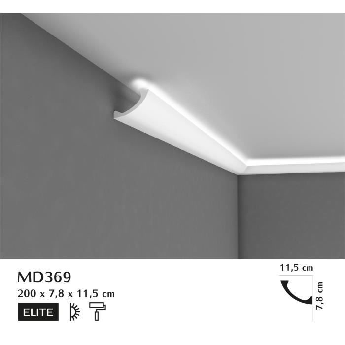 CORNICHE D’ÉCLAIRAGE INDIRECT MD369 - Cdiscount Bricolage