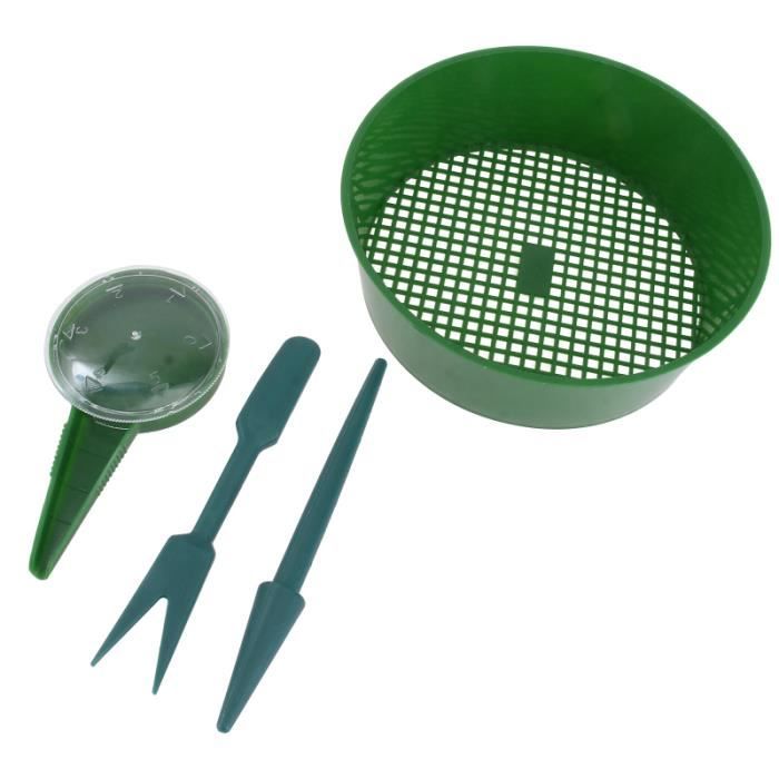 Tamis de sol Set Garden Riddle Tamion Mesh Jardin Empilable Sifting Pan ...