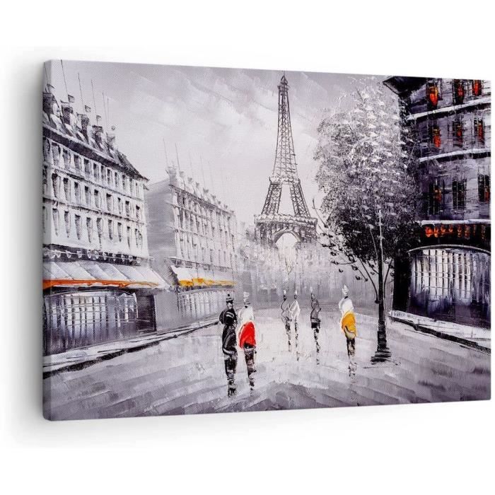 Toile 20x40 cm Architecture paris eiffle france - Decoration murale ...